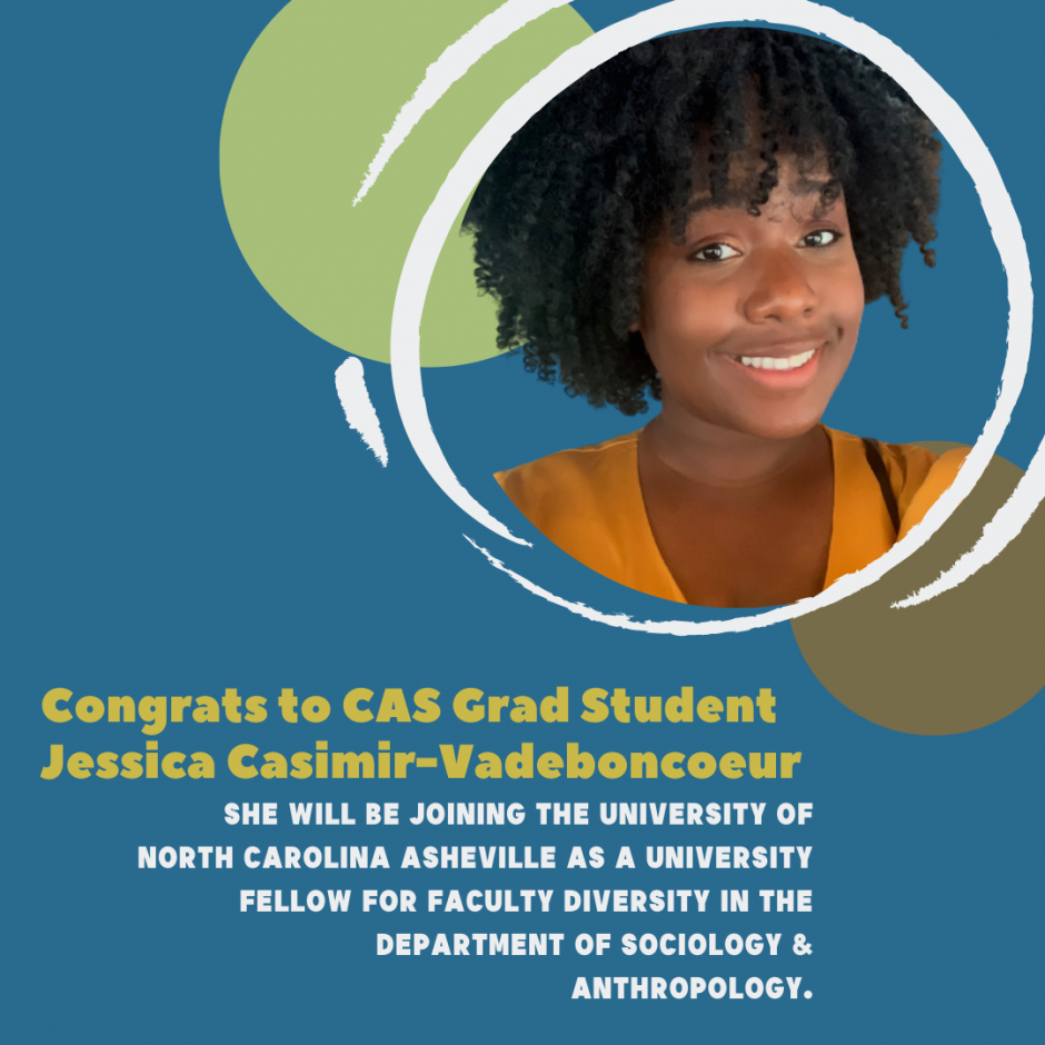 CAS Grad Student to Join University of North Carolina Asheville as ...